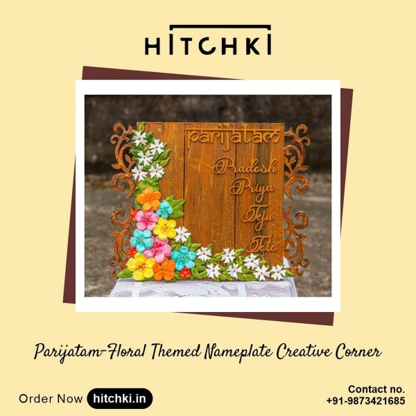 Highly Creative Floral Nameplate | HITCHKI