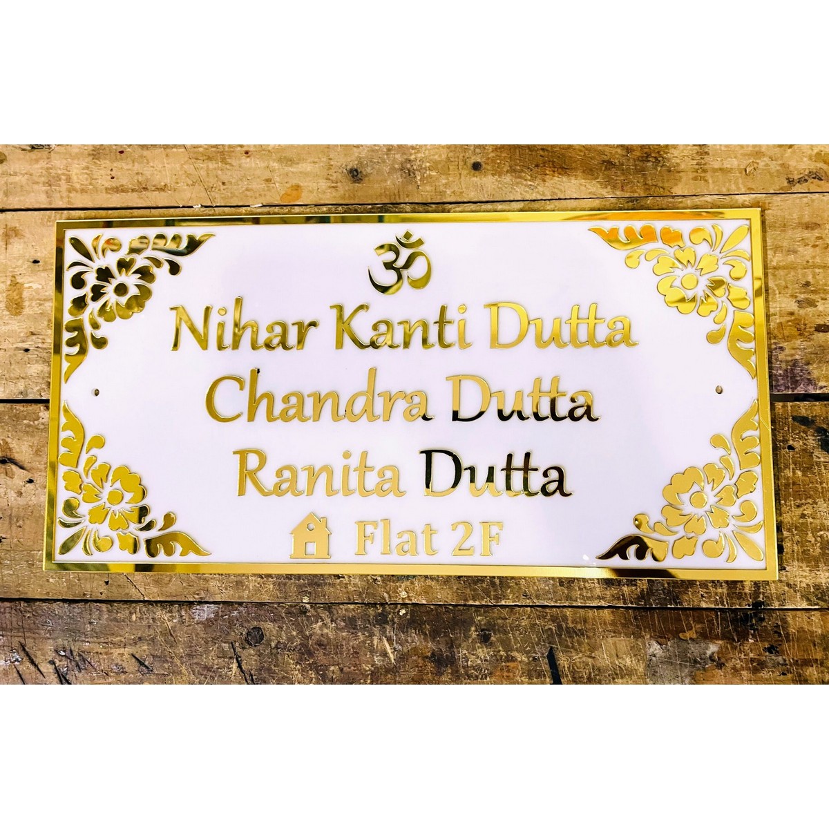 House Name Plate made up of Acrylic material