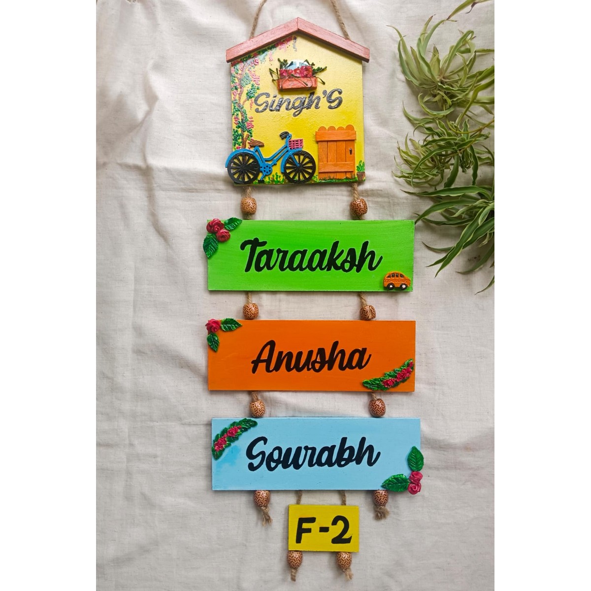 Hand Painted Name Plate - Add a Touch of Art to Your Home