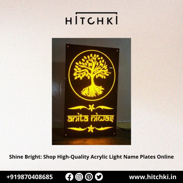 Acrylic Light Name Plates - Personalized Illumination