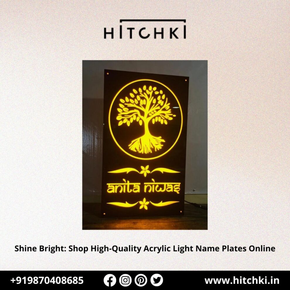 Acrylic Light Name Plates - Personalized Illumination