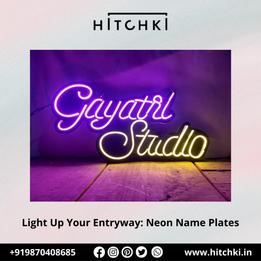 Neon Name Plates | Illuminate Your Entrance