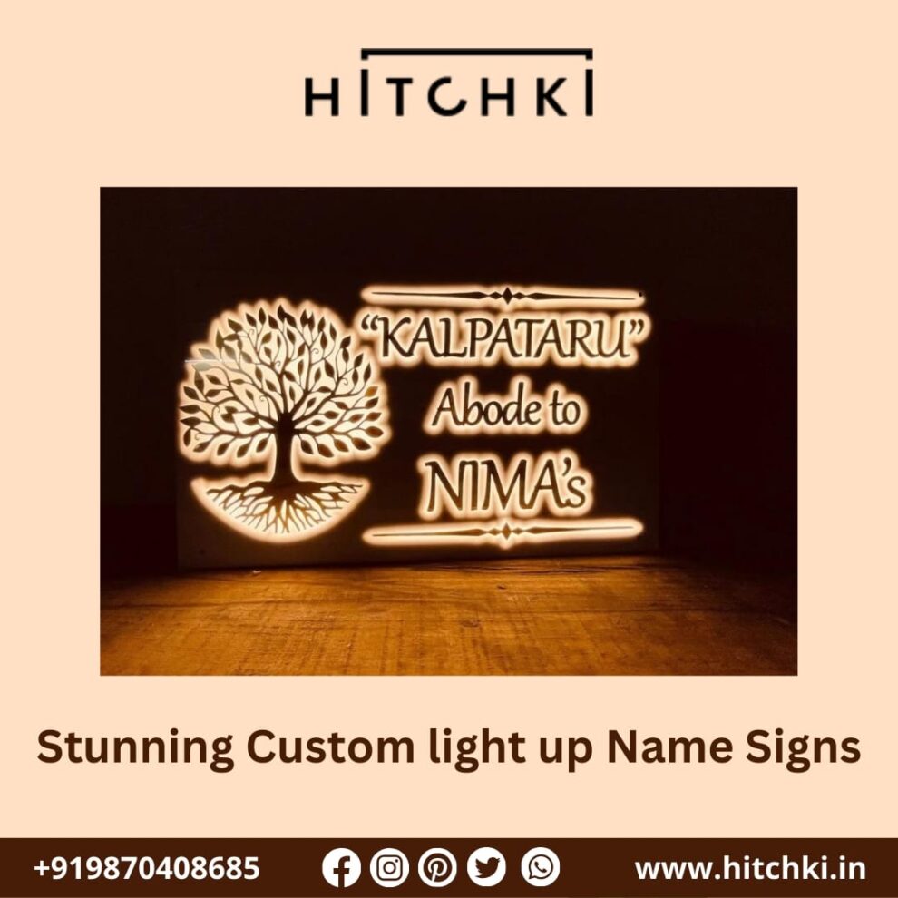 Custom Light Up Name Signs | Illuminate Your Space