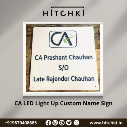CA LED Light Up Custom Name Sign 🏡 Illuminate Your Space