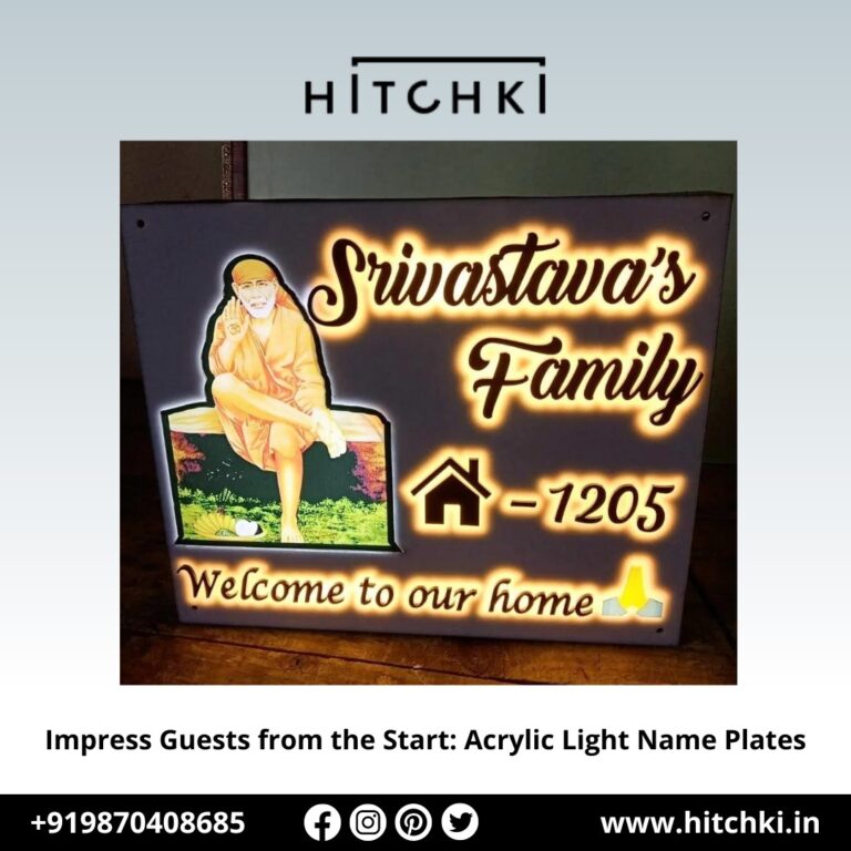 Acrylic Light Name Plate | Impress Guests from the Start