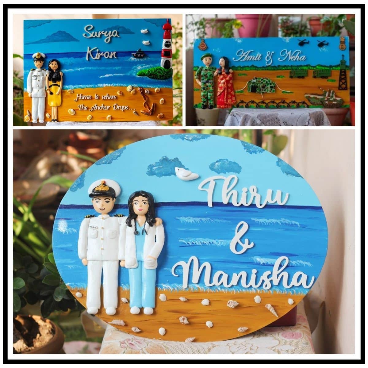Unique HandMade Wooden Designer Name Plates for House