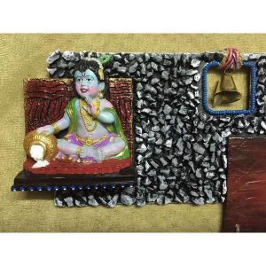 Krishna Wooden Name Plate Customizable
