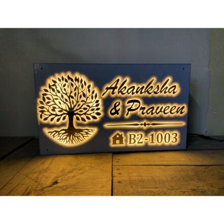 LED Acrylic House Name Plate – Customizable | HITCHKI