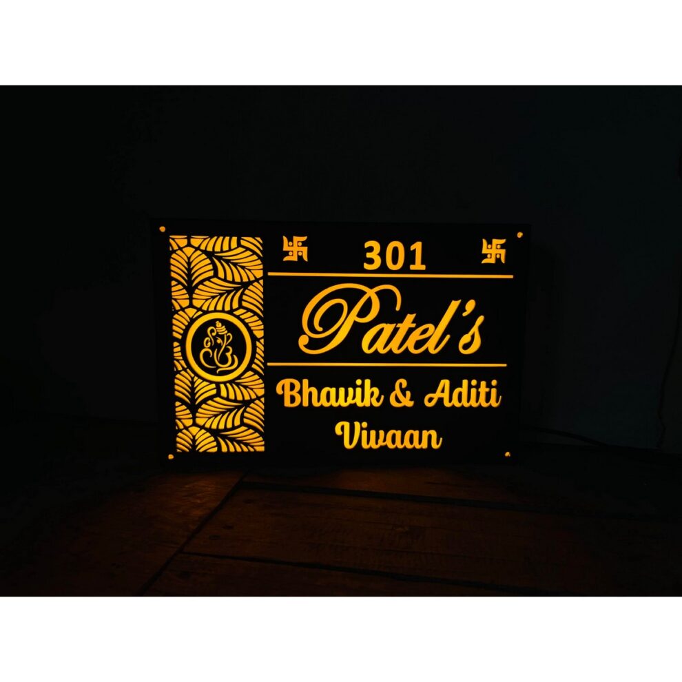 Low-Cost Decorative Lighting Nameplates Design | HITCHKI