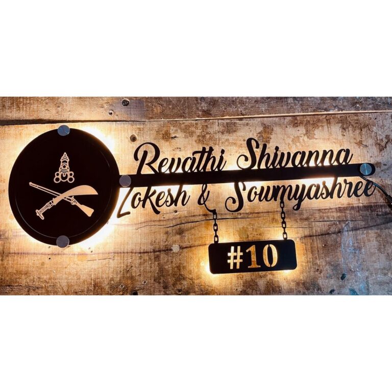 Stylish Beautiful LED Name Plates | Light Up Your Name