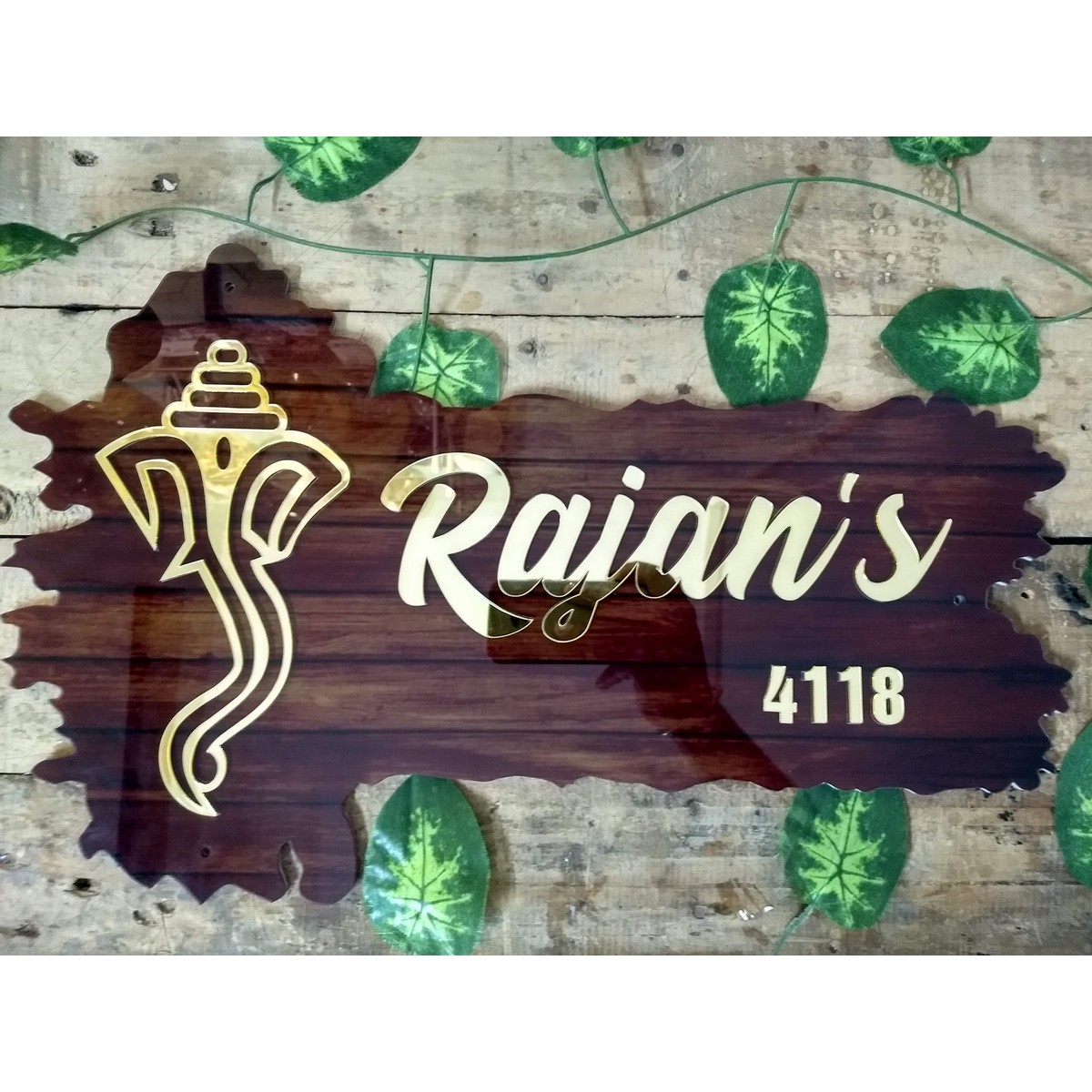 Golden Acrylic Laser Cut Name Plate Ubicaciondepersonas cdmx gob mx