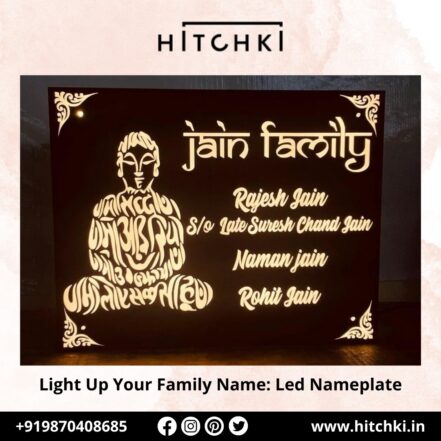 Beautiful Neon Name Plate | Perfect Fit for Your Door