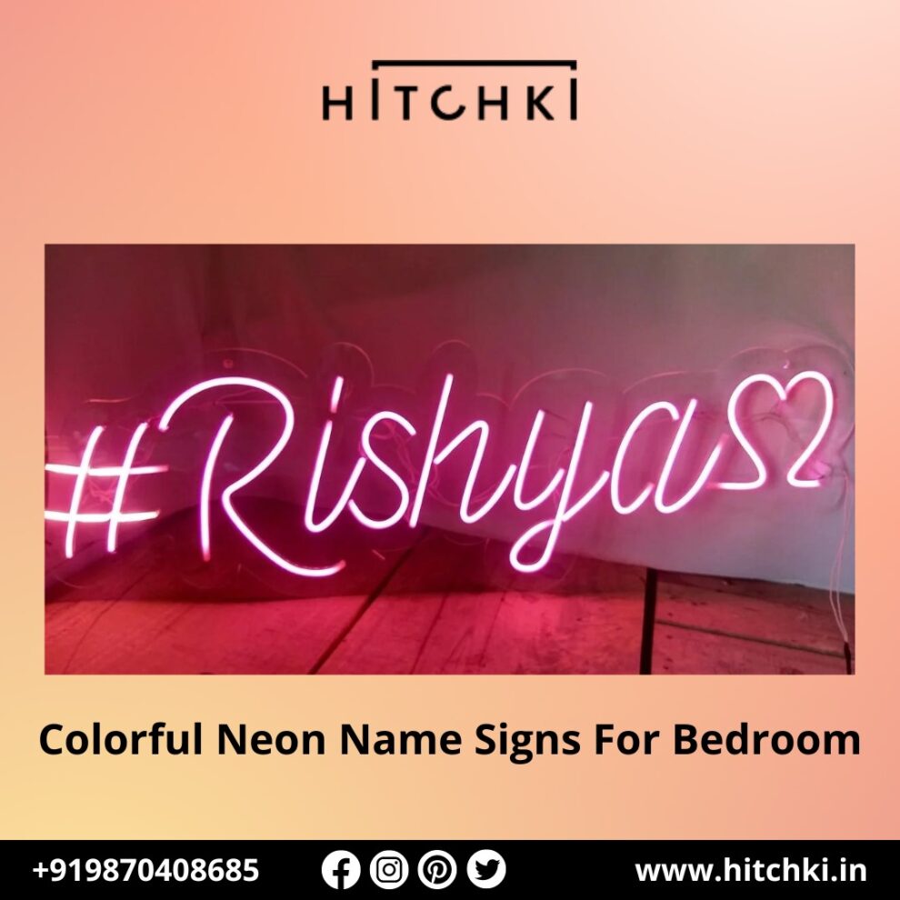 Vibrant Neon Name Signs - Bold & Personal Touch for Any Room