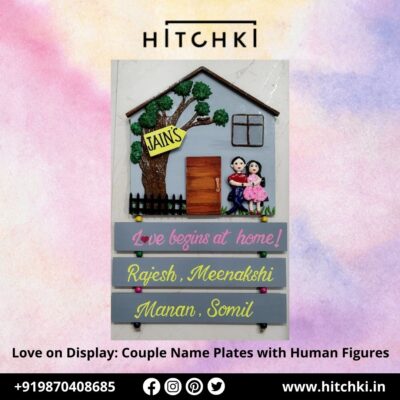 Unique Human Figure Nameplates | Simple and Clean