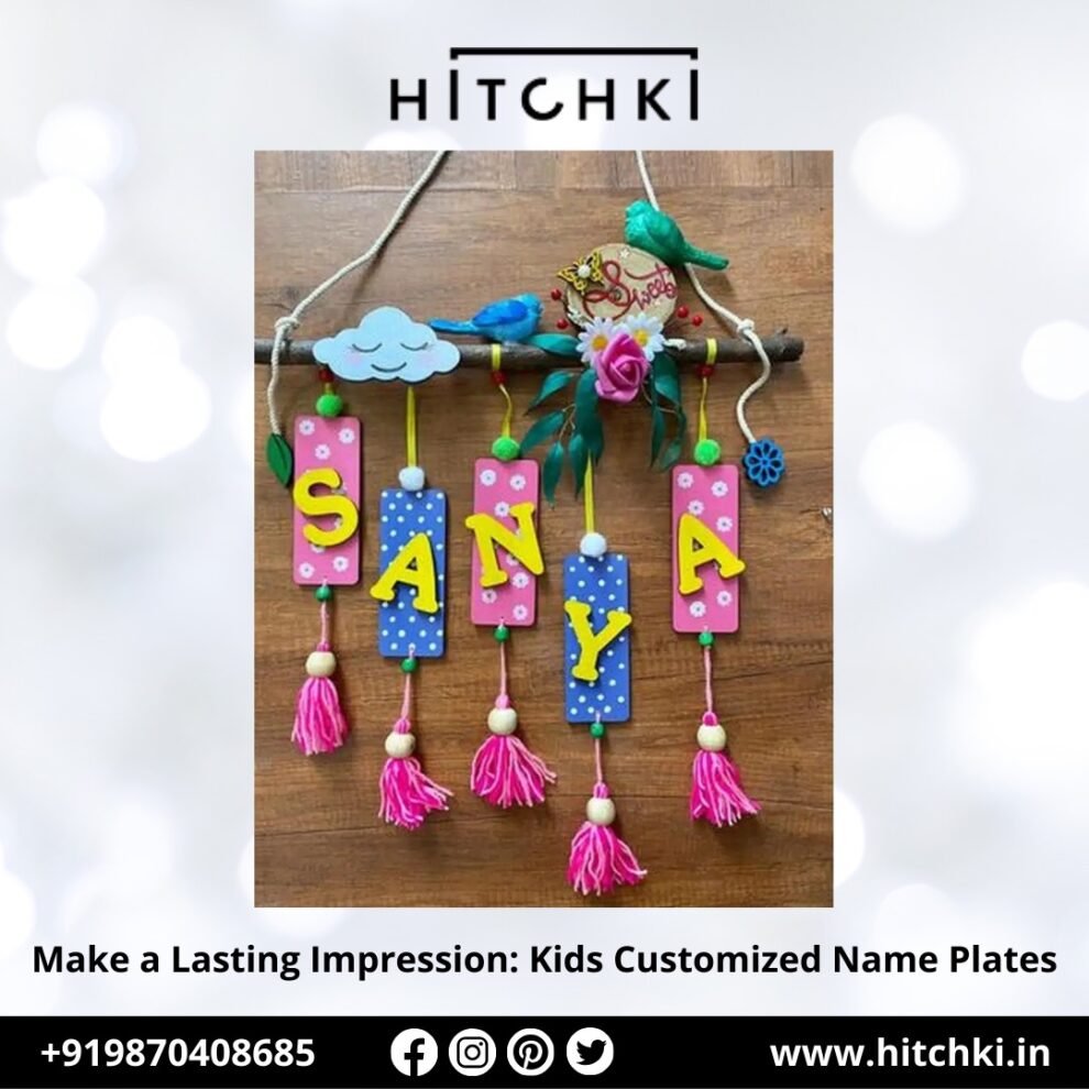 Beautiful Kid's Nameplates | Child's Room Makeover