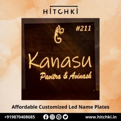 Beautiful Acrylic Name Plate | Light up Your Entryway