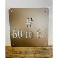 House Shape Acrylic Name Plate Customized