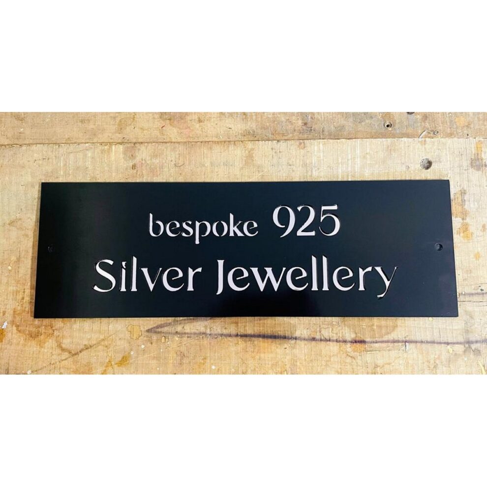 Metal Home Name Plate - CNC Laser Cut For Home