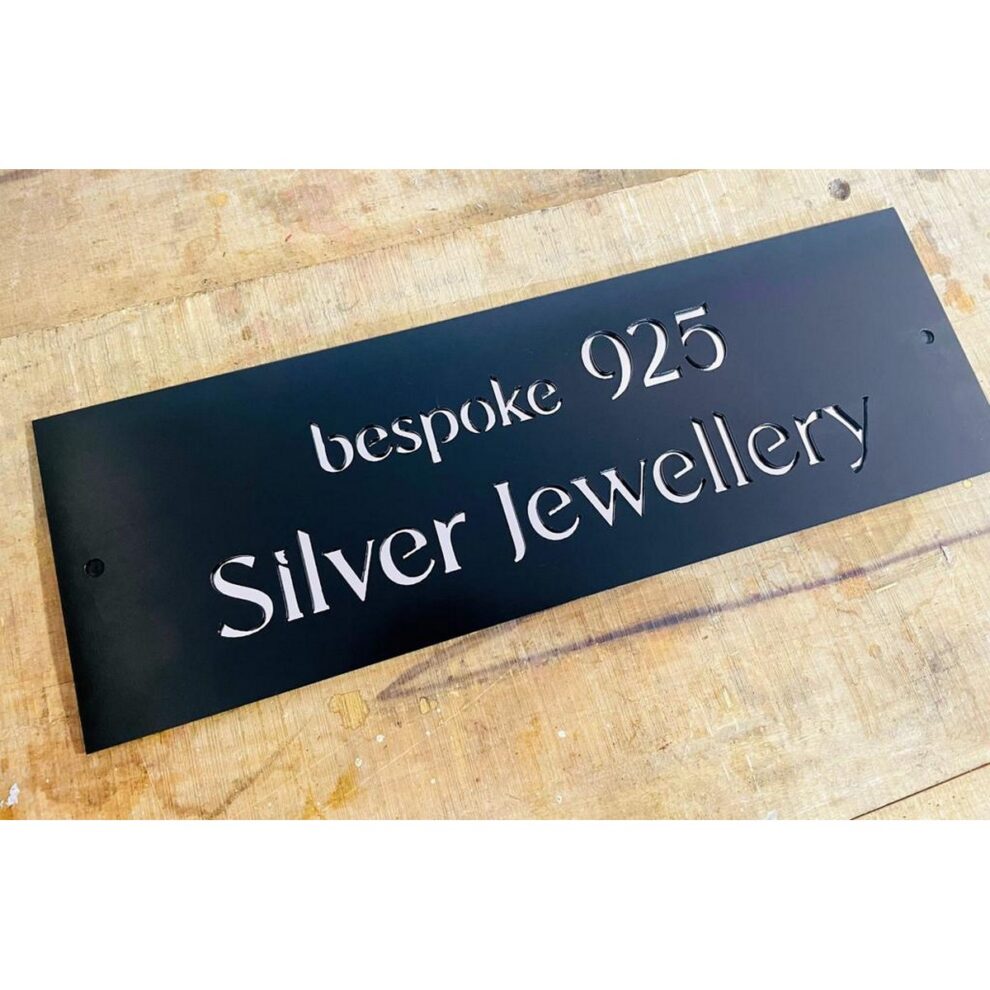 Metal Home Name Plate - CNC Laser Cut For Home