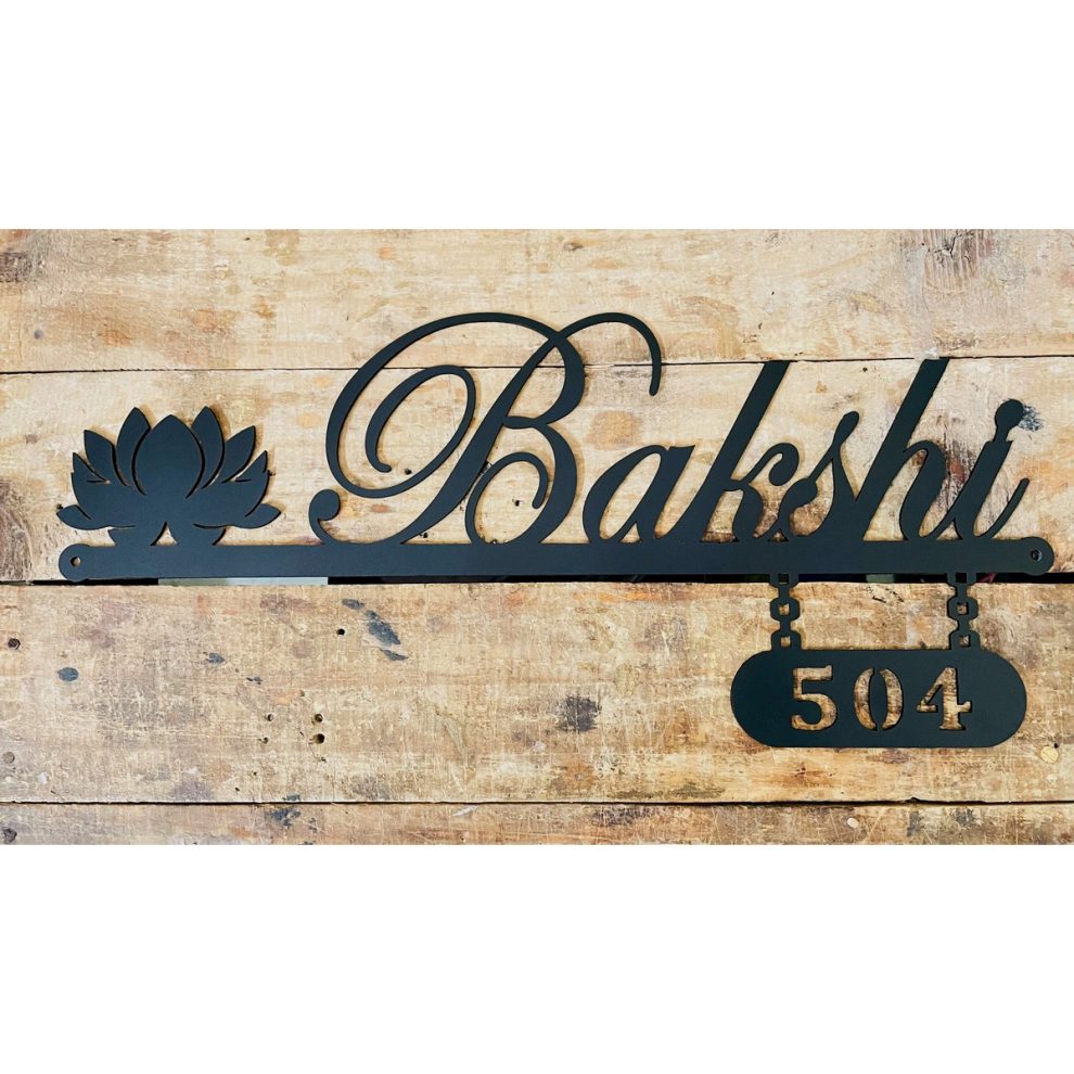 Metal Designer House Name Plate Customized