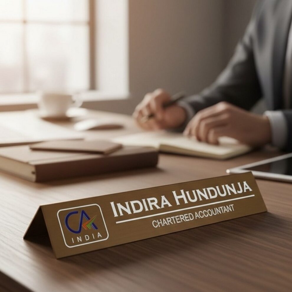 Customized Table Top Name Board from Hitchki