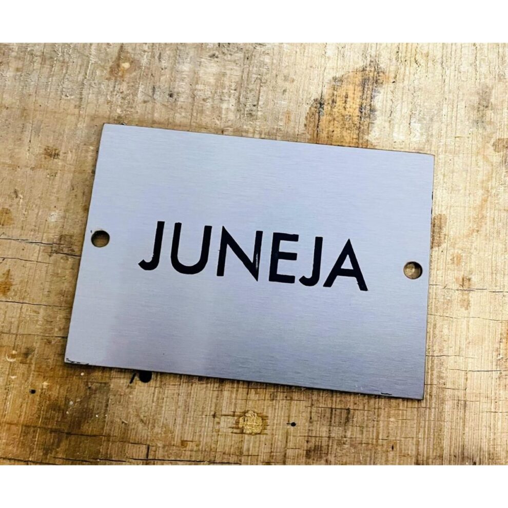 Metal Engraved Name Plate | Customized & Weatherproof