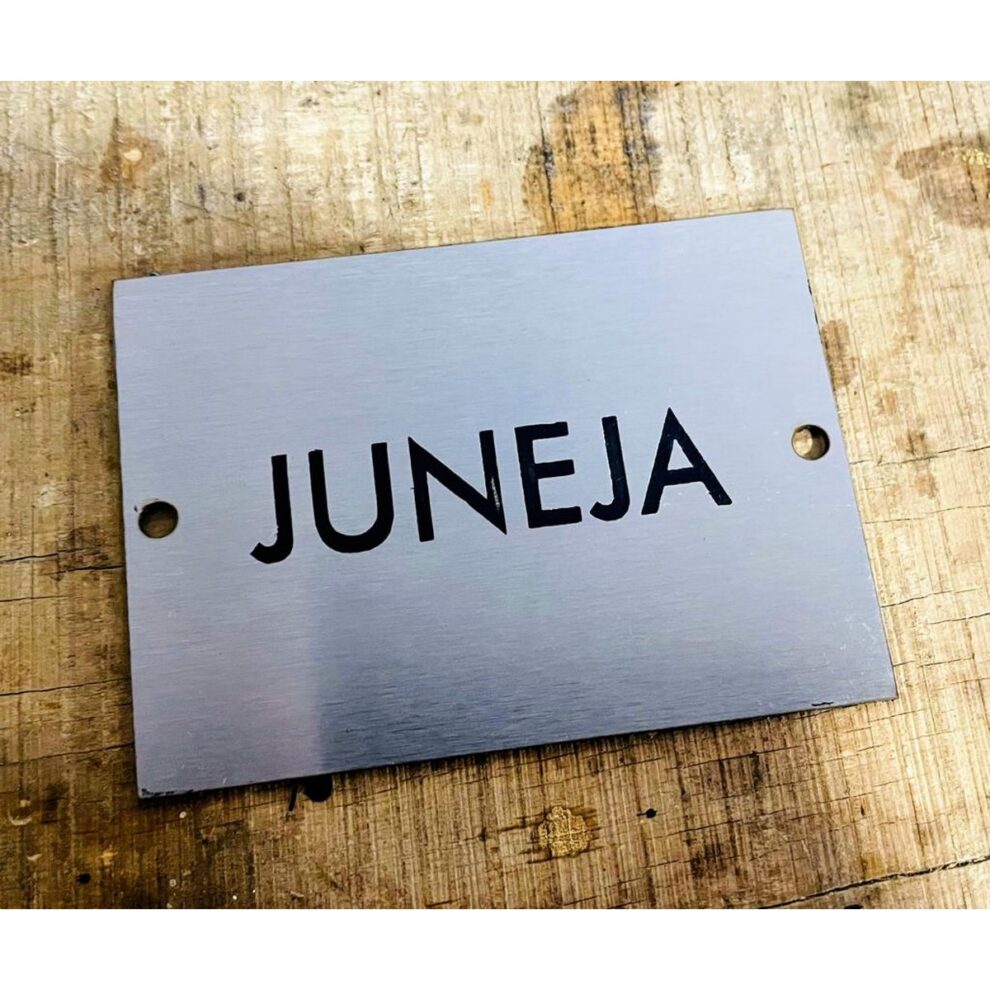 Metal Engraved Name Plate | Customized & Weatherproof