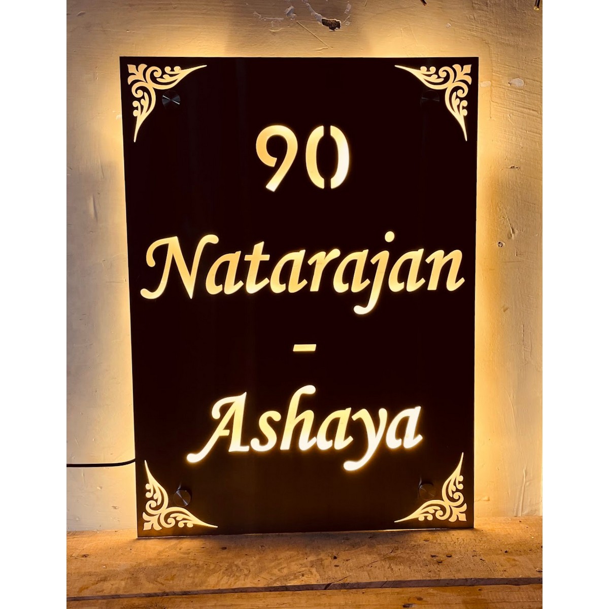 Shine Bright with Light Name Plates - Illuminate Your Space