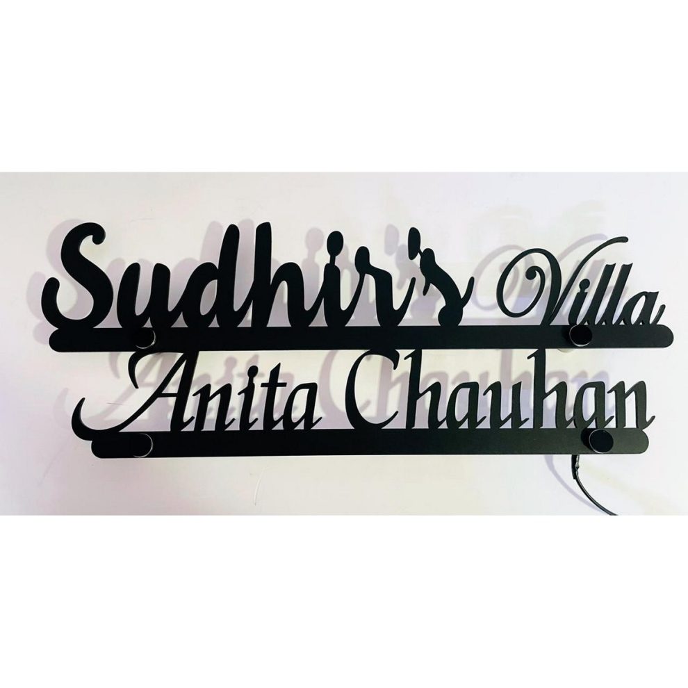 Metal LED Waterproof Custom Design House Name Plate