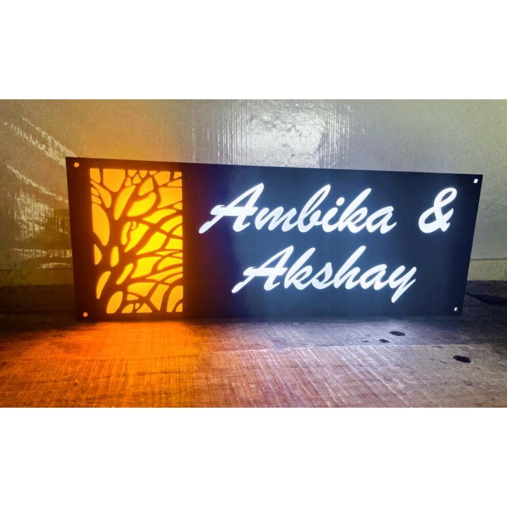 Acrylic Waterproof LED Name Plate | Customized