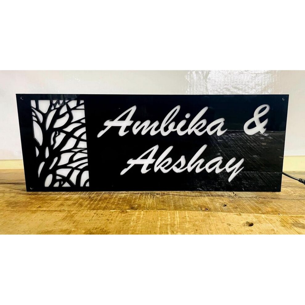 Acrylic Waterproof LED Name Plate | Customized