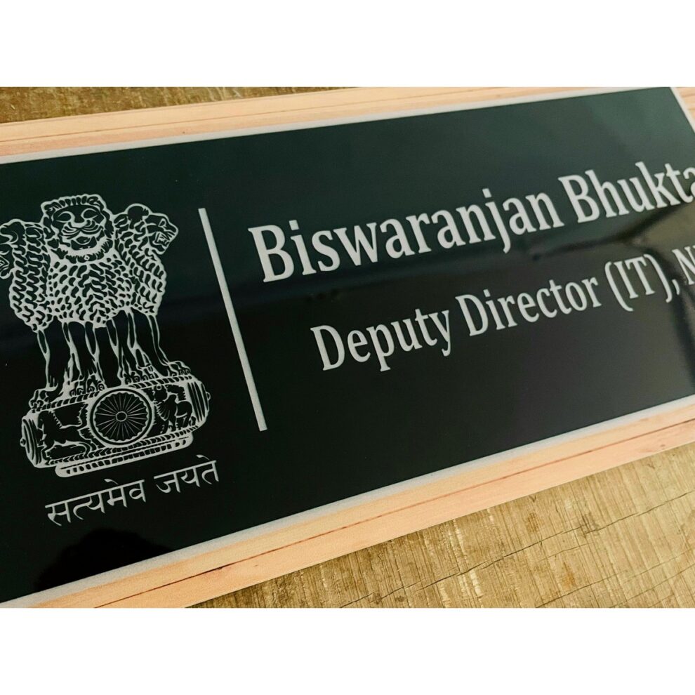 Acrylic Name Plate With UV Printing technology