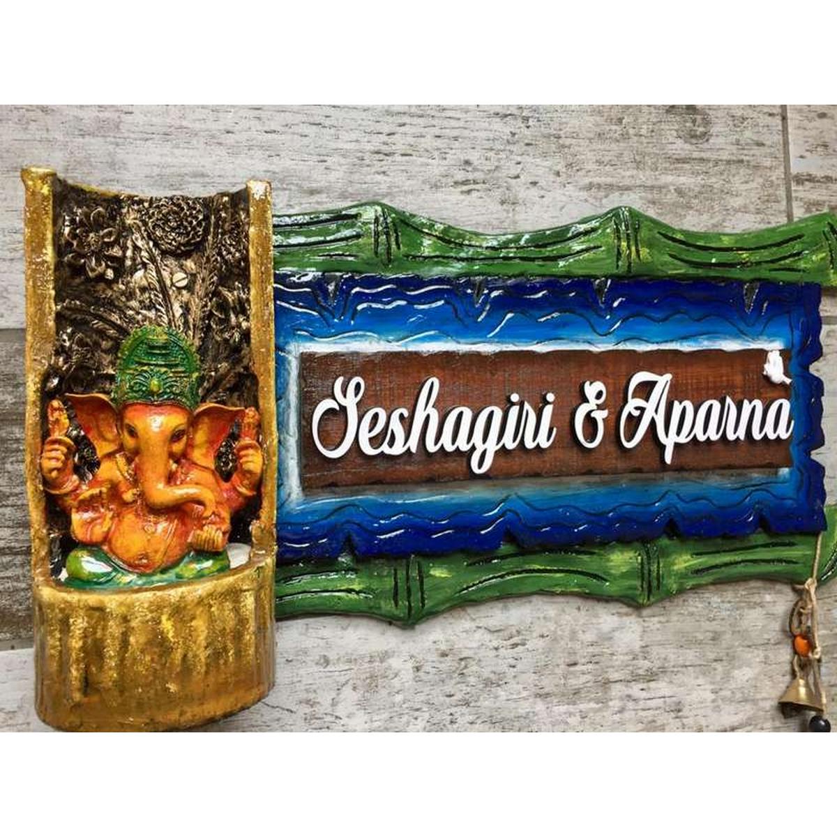 Unique Handcrafted Wooden Nameplates | Crafted Elegance