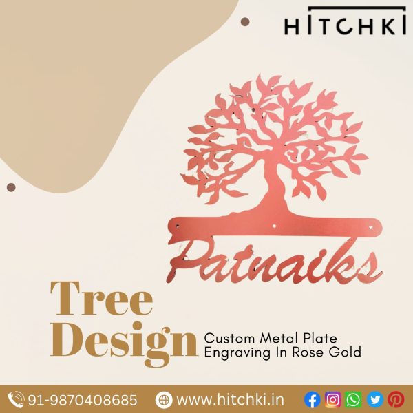 Custom Metal Engraved Nameplate 🌳 Unveil the Artistry