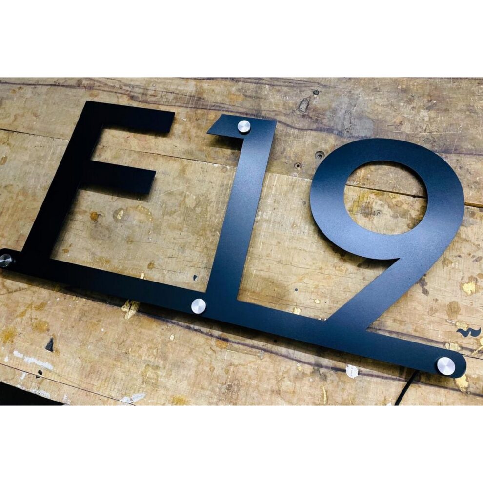 Metal Led Laser Cut Home Number Plate | Waterproof