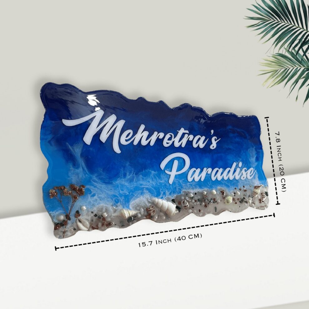 Ocean Theme Resin Nameplate | Resin Casting Nameplate