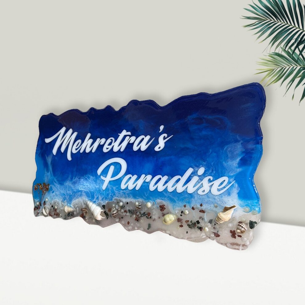 Ocean Theme Resin Nameplate | Resin Casting Nameplate