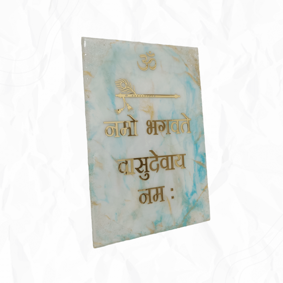 Om Resin Wall Mantra Handmade Suitable For Interiors