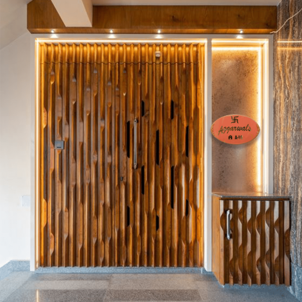 Orange Golden Resin Name Plate | HITCHKI