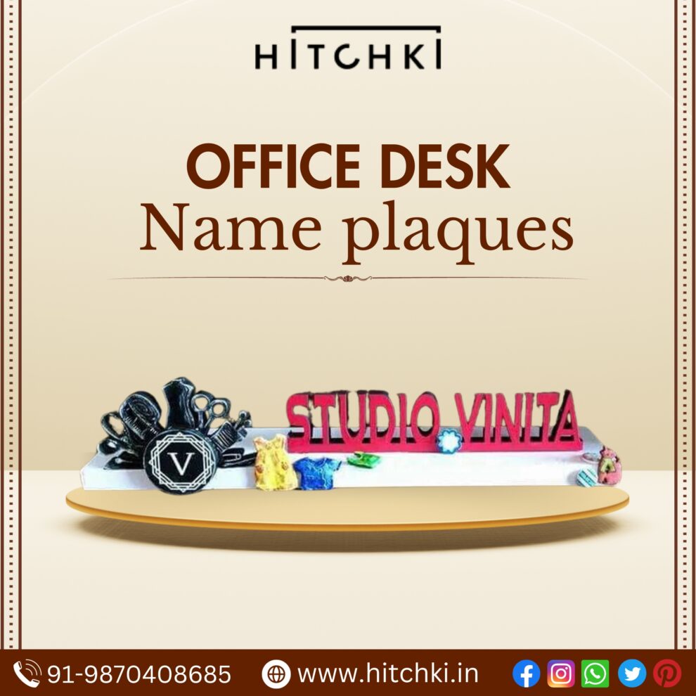 Office Desk Name Plaques | Personalize Your Workspace