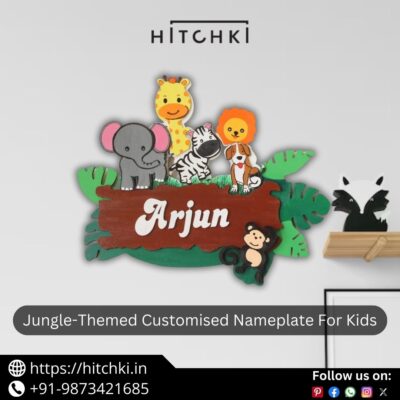 Unicorn and Rainbow Kids Name Plate | Magical Delight