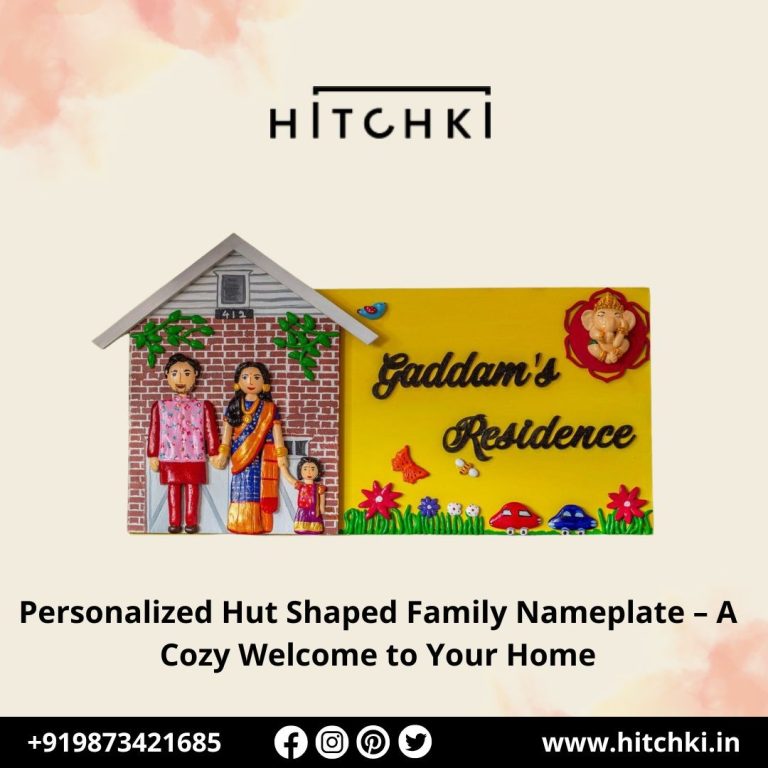 Personalized Hut-Shaped Family Nameplate .Welcome Your Home