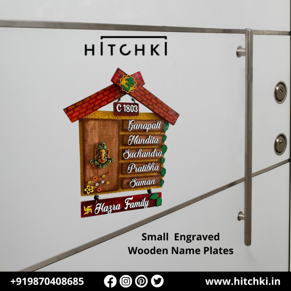 Personalized Wooden Name Plates | Warm and Inviting Welcome