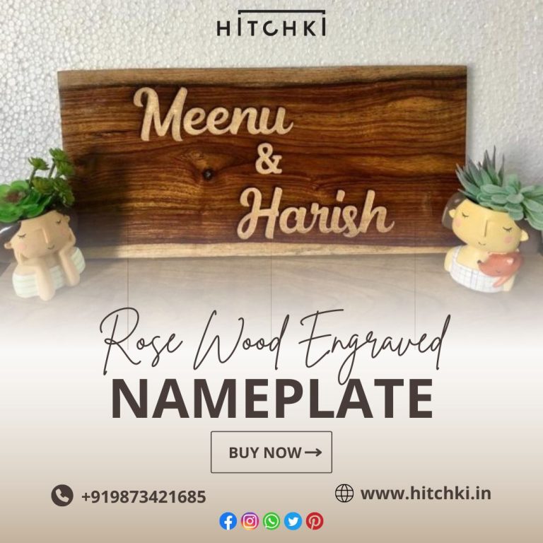 Customized Rose Wood Engraved Nameplate: Buy Guide, Designs
