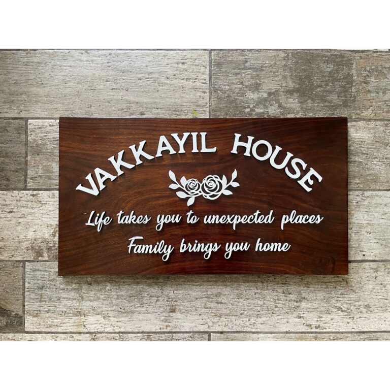Beautiful Customized Nameplates for Villas | HITCHKI