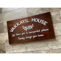 Sheesham Wood Rustic Design Name Plate 🌿 Rustic Elegance