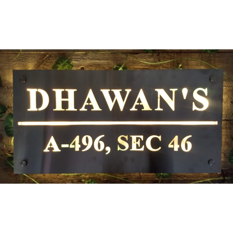 Waterproof LED Acrylic Name Plate | Fine And Smooth Edges