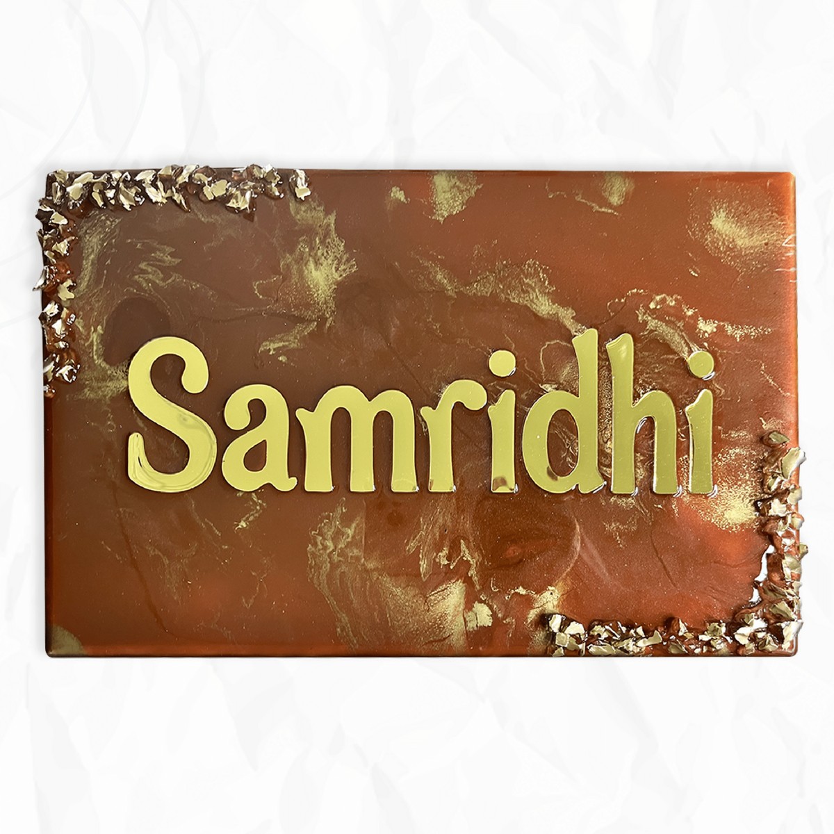 Brown Resin Coated Nameplate | Make a Bold Entrance