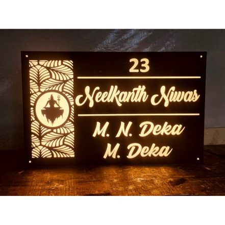 New Design Acrylic LED Name Board | Light Up Your Arrival