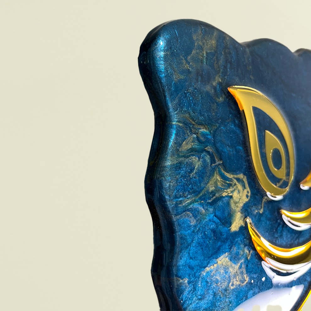 Shree Krishna Metallic Resin Nameplate